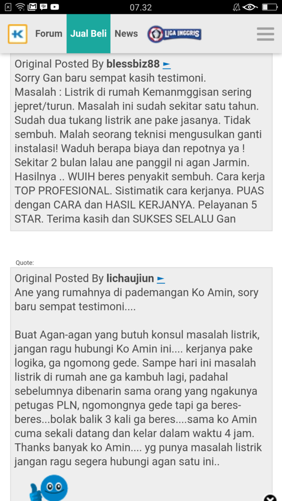 Ko Amin Teknisi Listrik Jakarta & sekitarnya. | KASKUS
