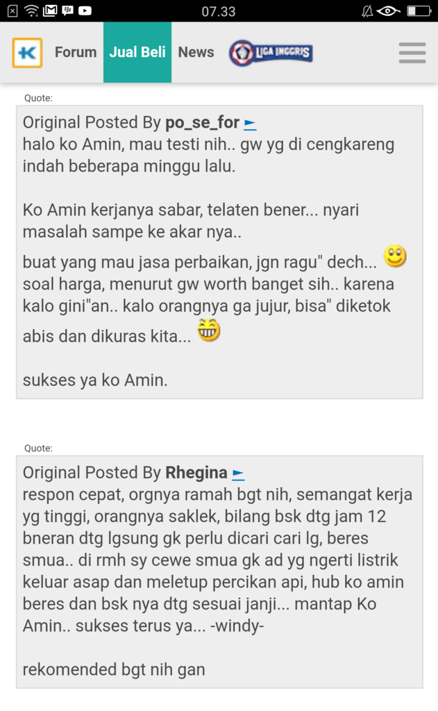 Ko Amin Teknisi Listrik Jakarta & sekitarnya. | KASKUS