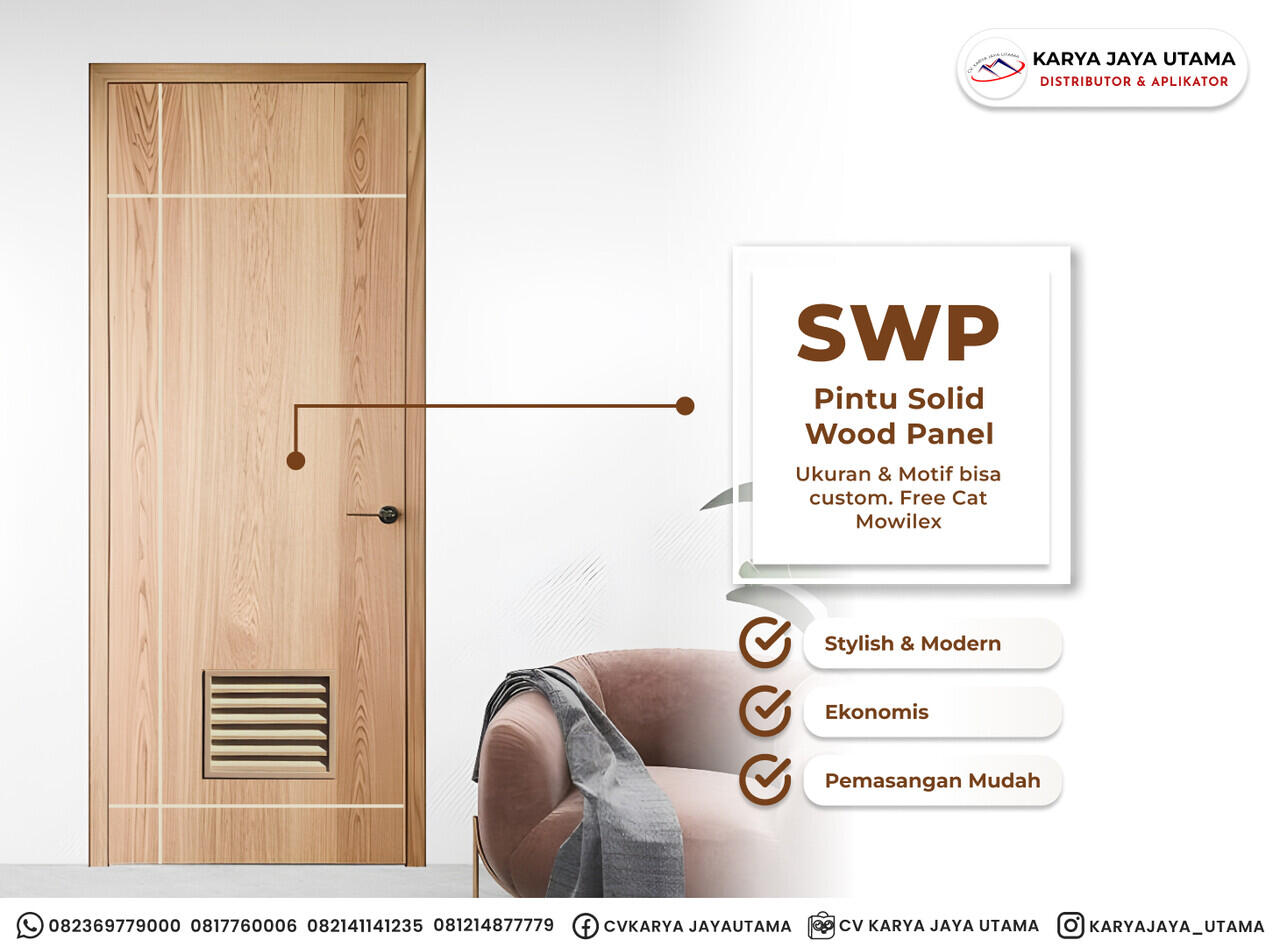 Pintu SWP (Solid Wood Panel) - Pintu Rumah Modern Minimalis | KASKUS