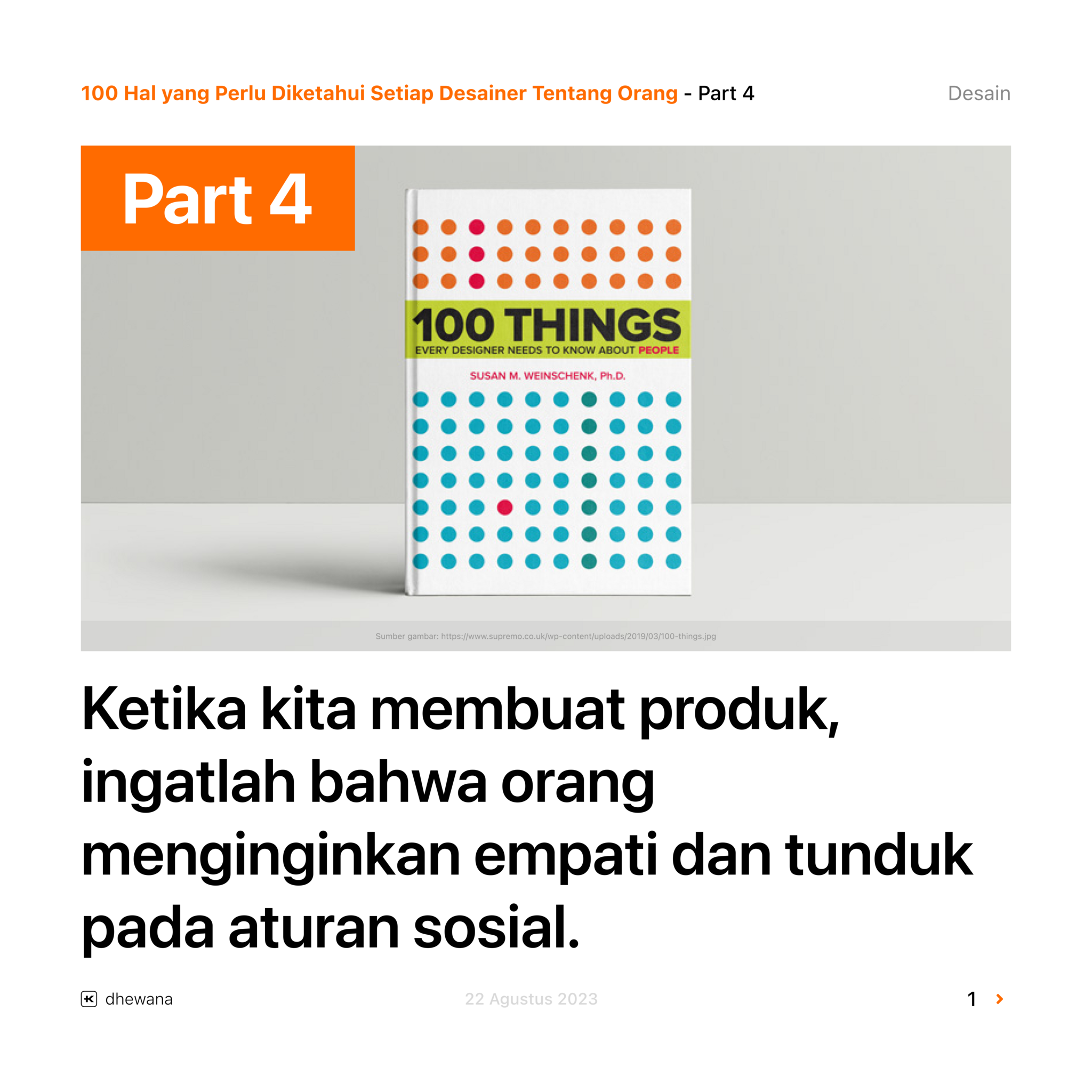 100 Hal yang Perlu Diketahui Setiap Desainer Tentang Orang - Part 4 ...