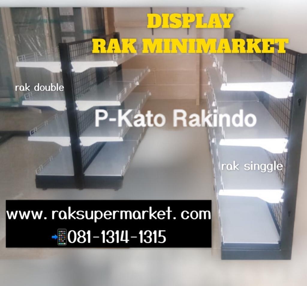Rak Display Minimarket Single Double 150cm Rak Simple Cantik Model ...