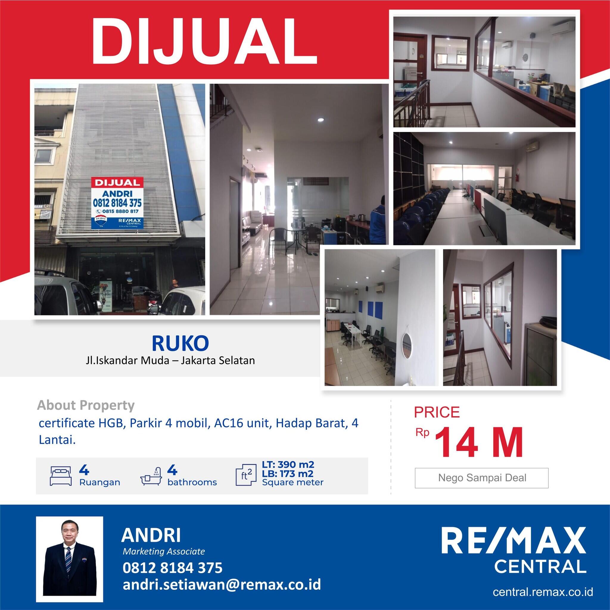 RUKO 4 Lantai HGB diKabayoran Lama Jakarta Selatan | KASKUS