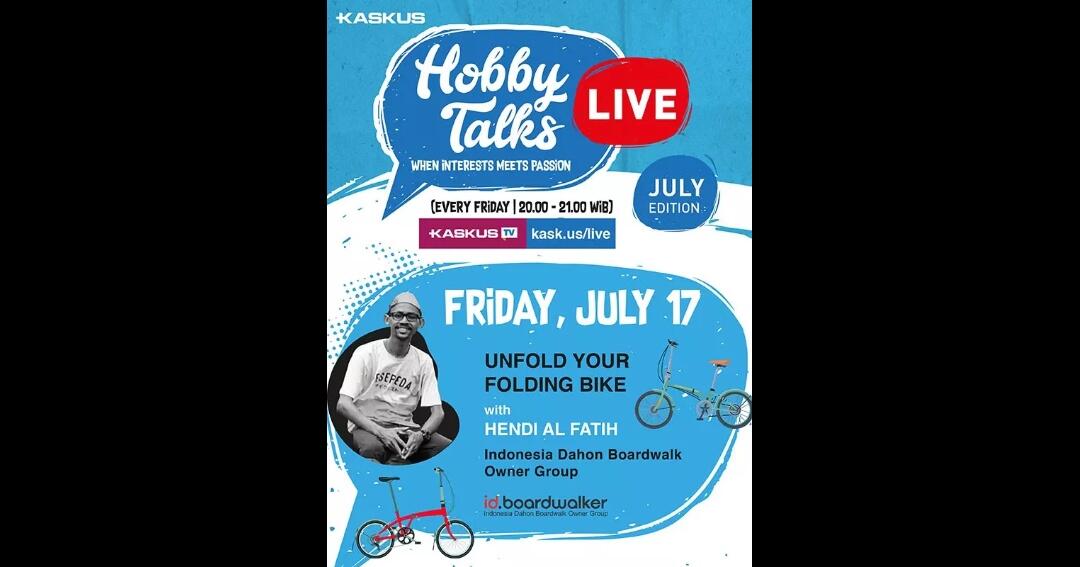 Trend Sepeda Lipat Bakal Dibahas Di Hobby Talks 17 Juli 2020 | KASKUS