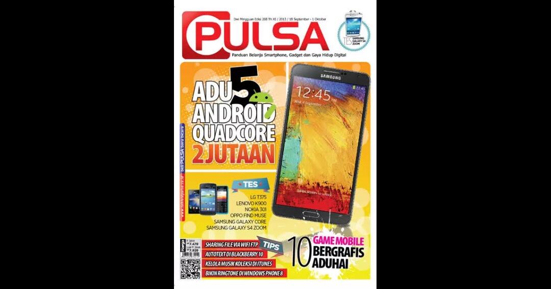 Nostalgia Tabloid Pulsa, Media Informasi Seputar Gadget Jauh Sebelum ...